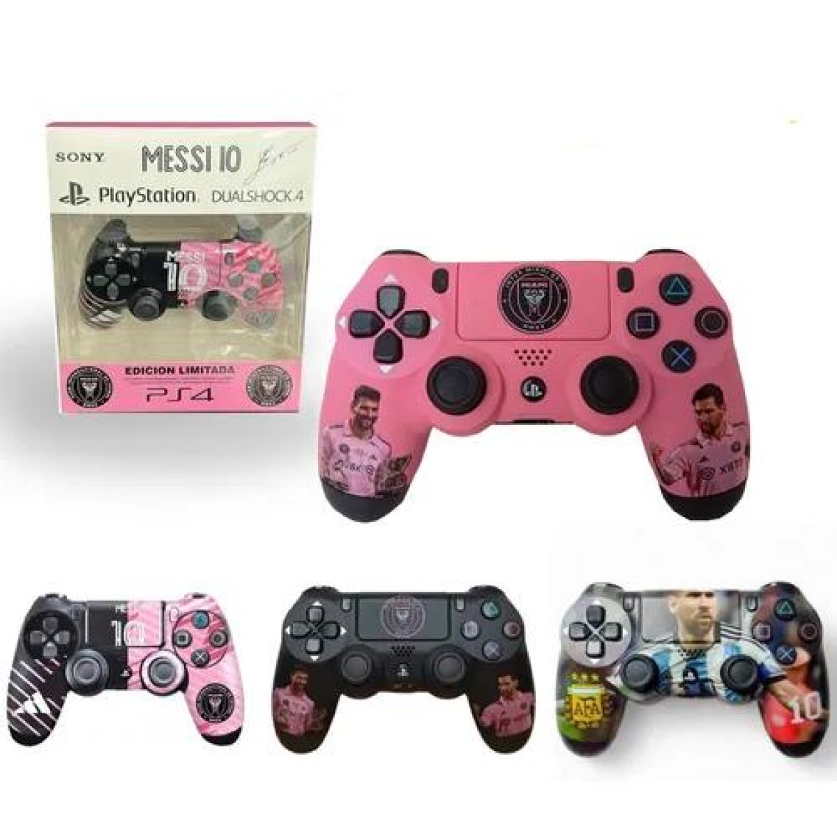 Joystick PS4 diseño messi Miami