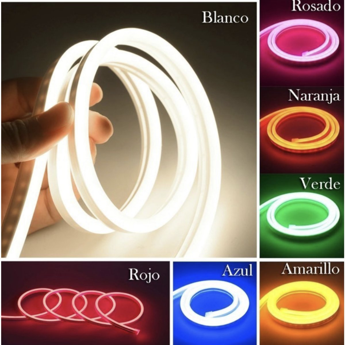 Tira led Neon colores