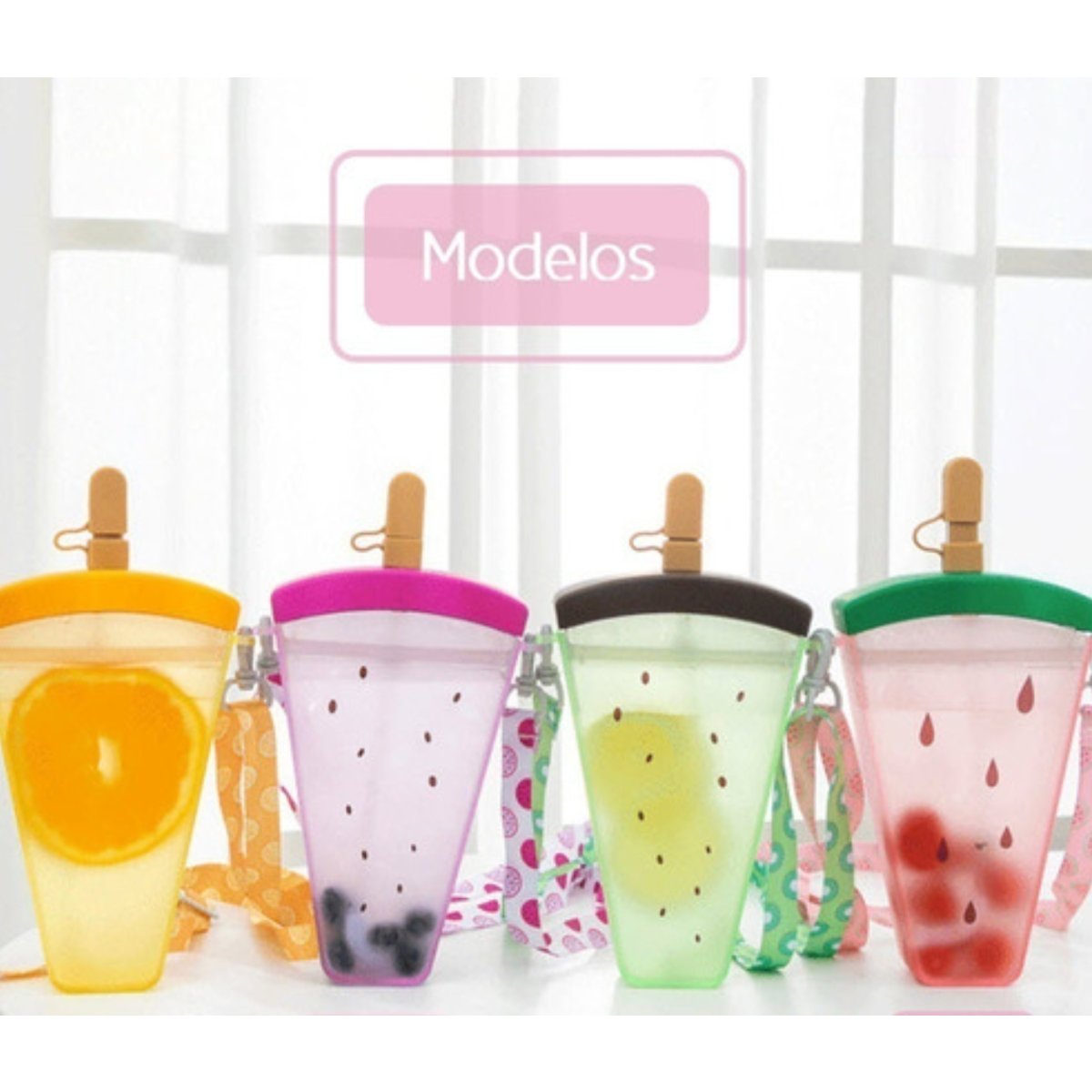 Botellita diseño frutas