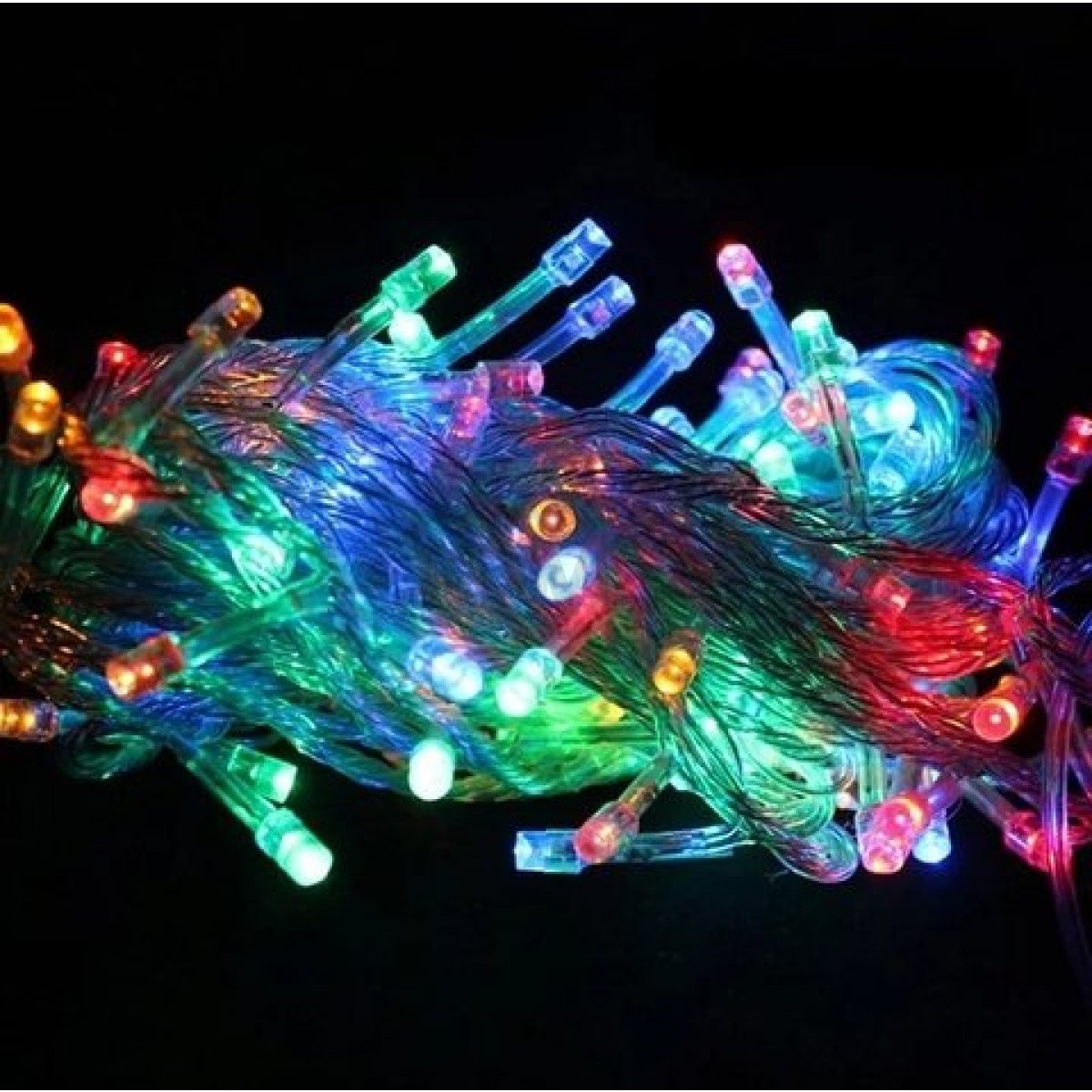 Luz led de navidad multi color x100
